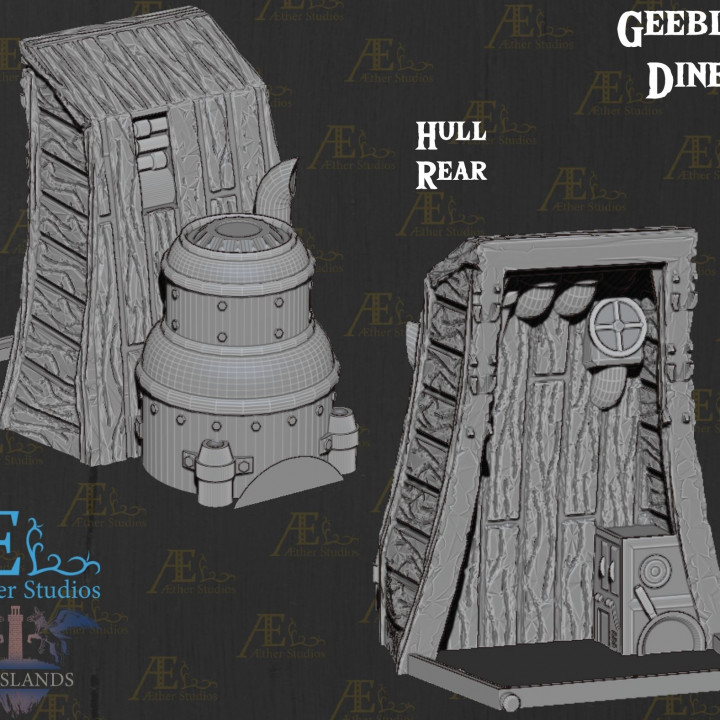 3D Printable KS3SHP09 - Geeble's Diner by Aether Studios