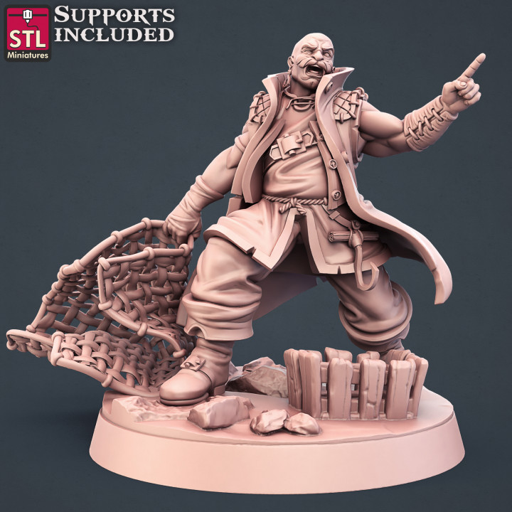3D Printable Stevedore by STL Miniatures