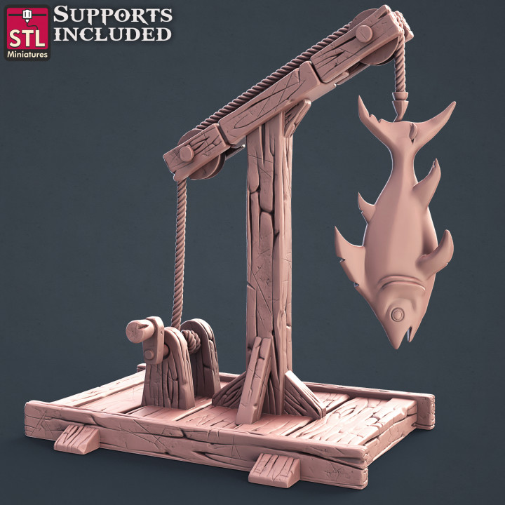3D Printable Fisherman Set by STL Miniatures