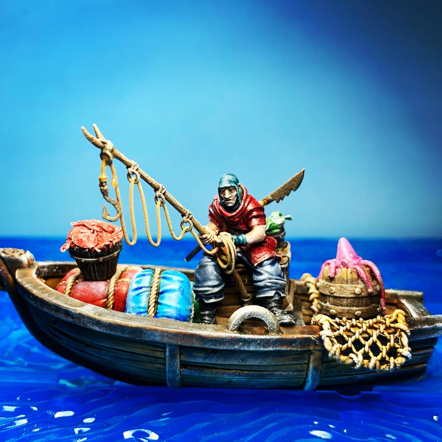 3D Printable Fisherman Set by STL Miniatures