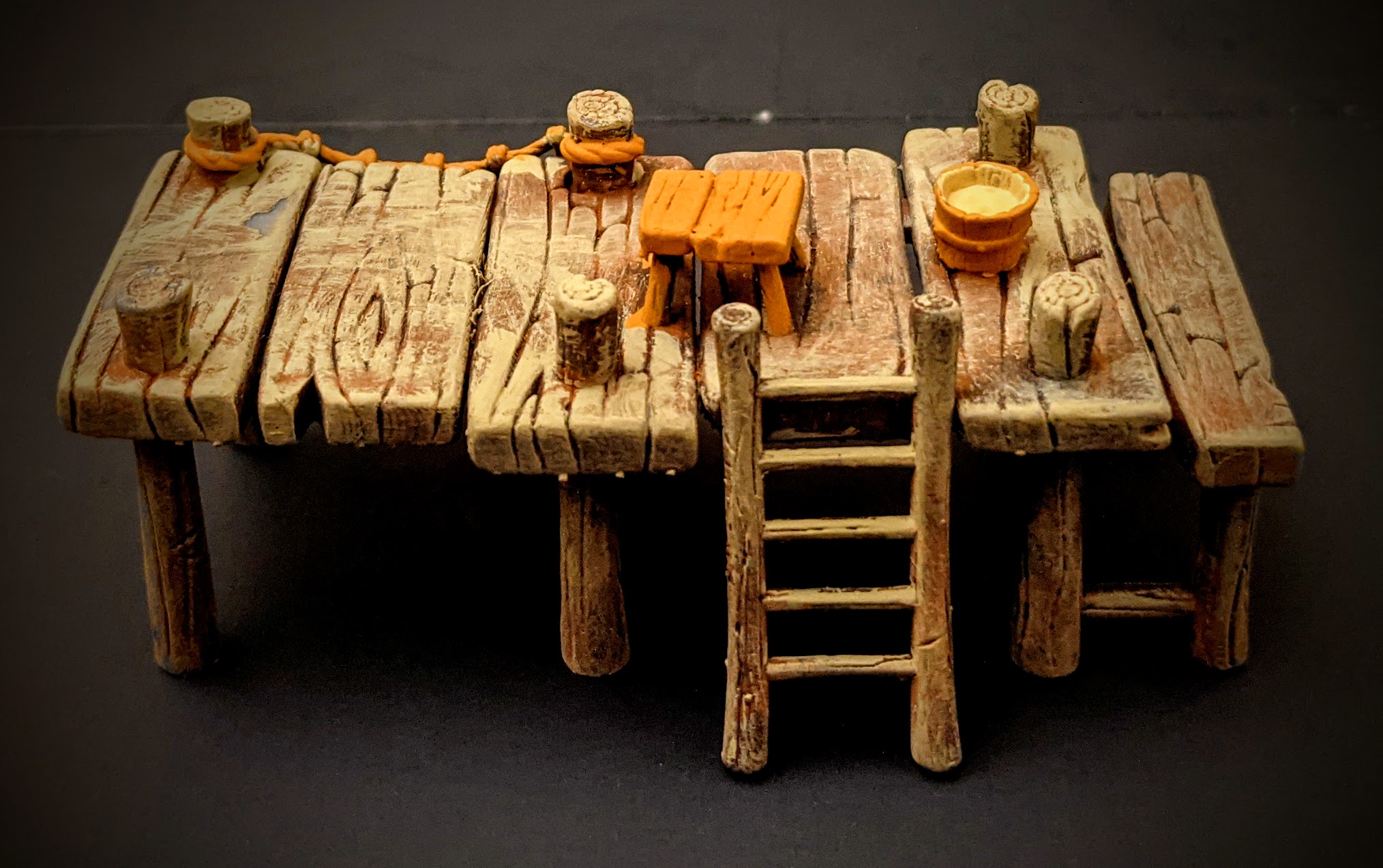 3D Printable Boat Builder Dock by STL Miniatures