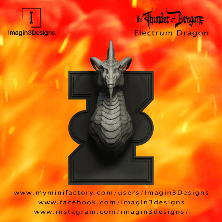 3D Printable Syliz'veniz -The Glamorous- The Electrum Dragon by ...