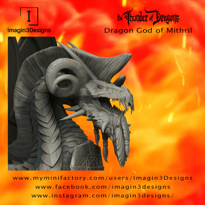3D Printable Etax'dibashiv -The Furnace of Dhal Thoram- The Dragon God ...