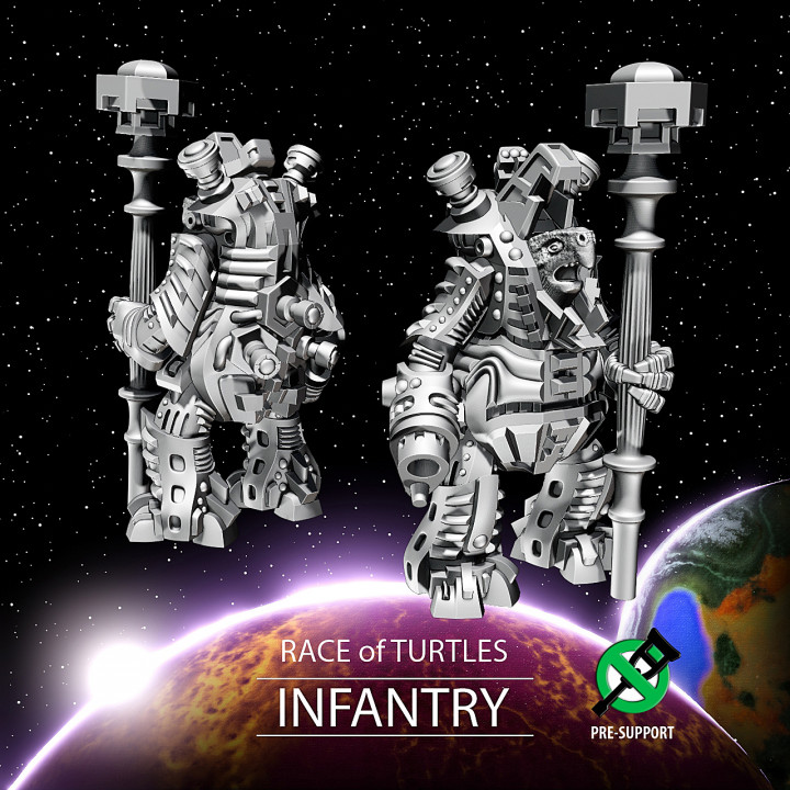 3D Printable INFANTRY for Turtle Race by ИVAN