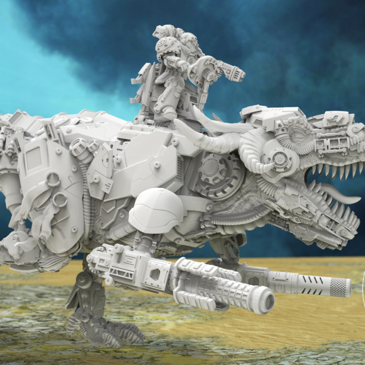 3D Printable Cybernetic T-Rex by Atlan Forge