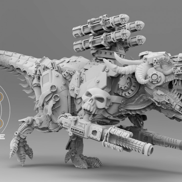 3D Printable Cybernetic T-Rex by Atlan Forge