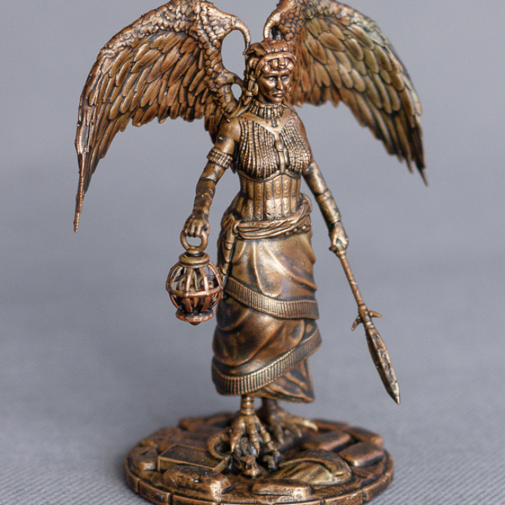 3D Printable Ereshkigal, Sumerian Goddess of Death by Gadgetworks