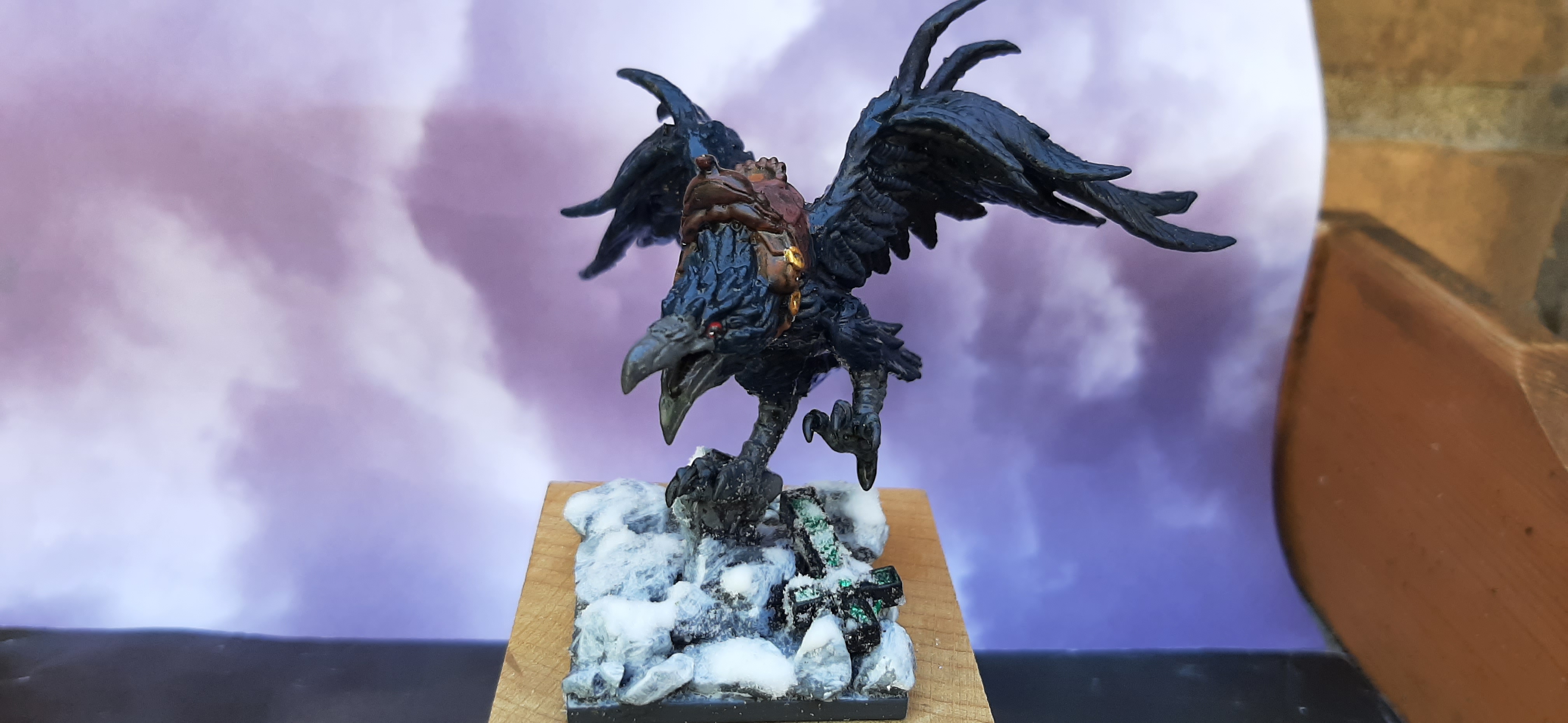 3D Printable Aaron on Shadowclaws the Dire Raven (Hero and Mount) by ...