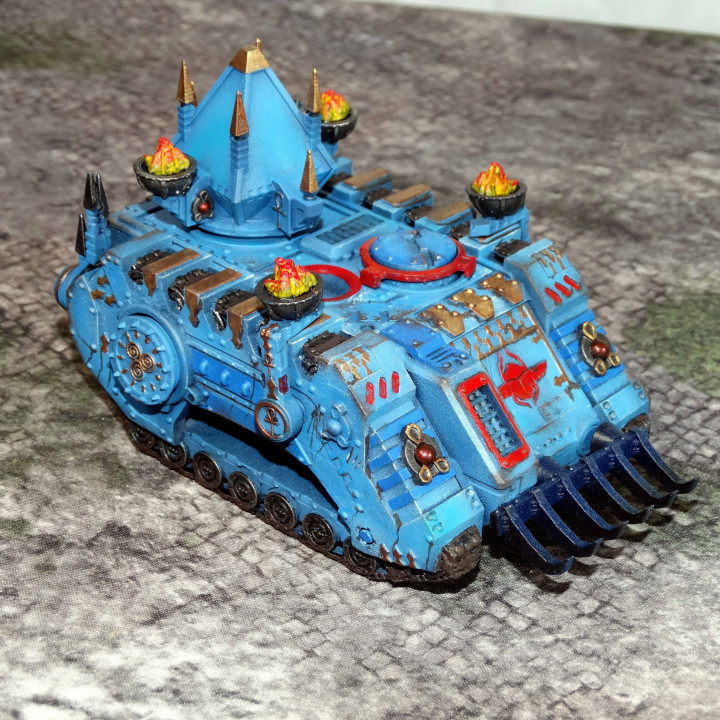 3D Printable APC / Tank with ancient Egyptian sci fi variant by Lex Addams