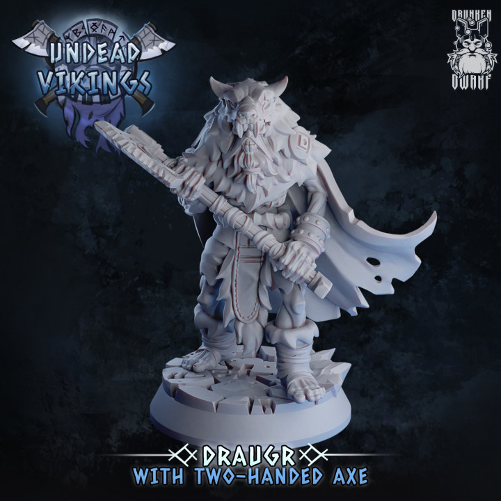 3D Printable July 2021 Release - Undead_Vikings by DrunkenDwarf