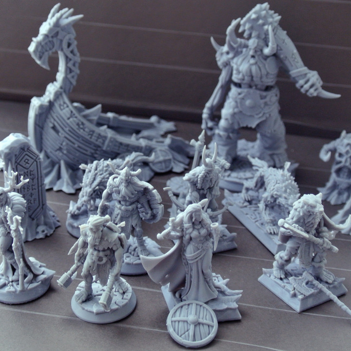3D Printable July 2021 Release - Undead_Vikings by DrunkenDwarf