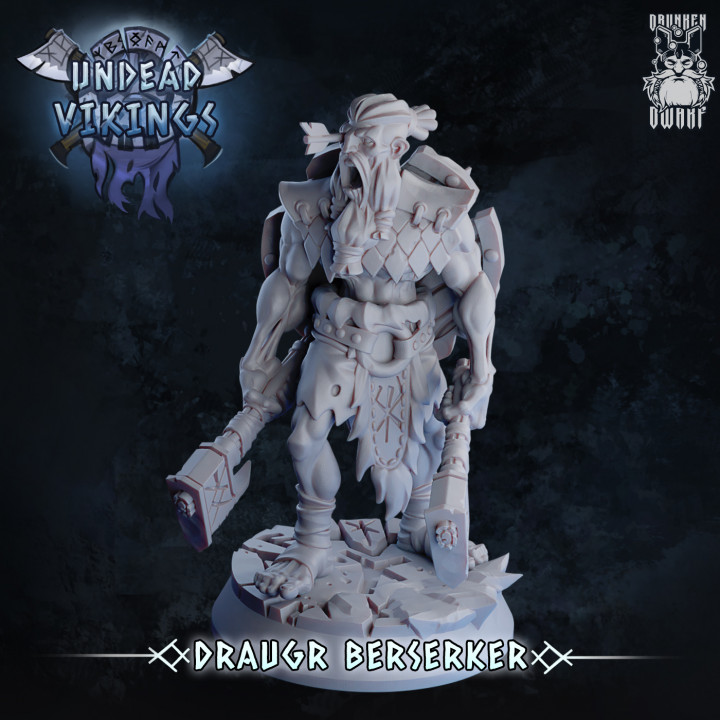 3D Printable July 2021 Release - Undead_Vikings by DrunkenDwarf
