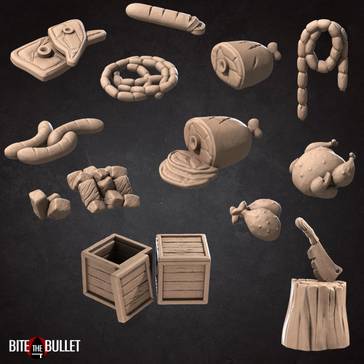 3D Printable August 2021 Release - Bullet Town Crew Pt.1 by Bite the Bullet