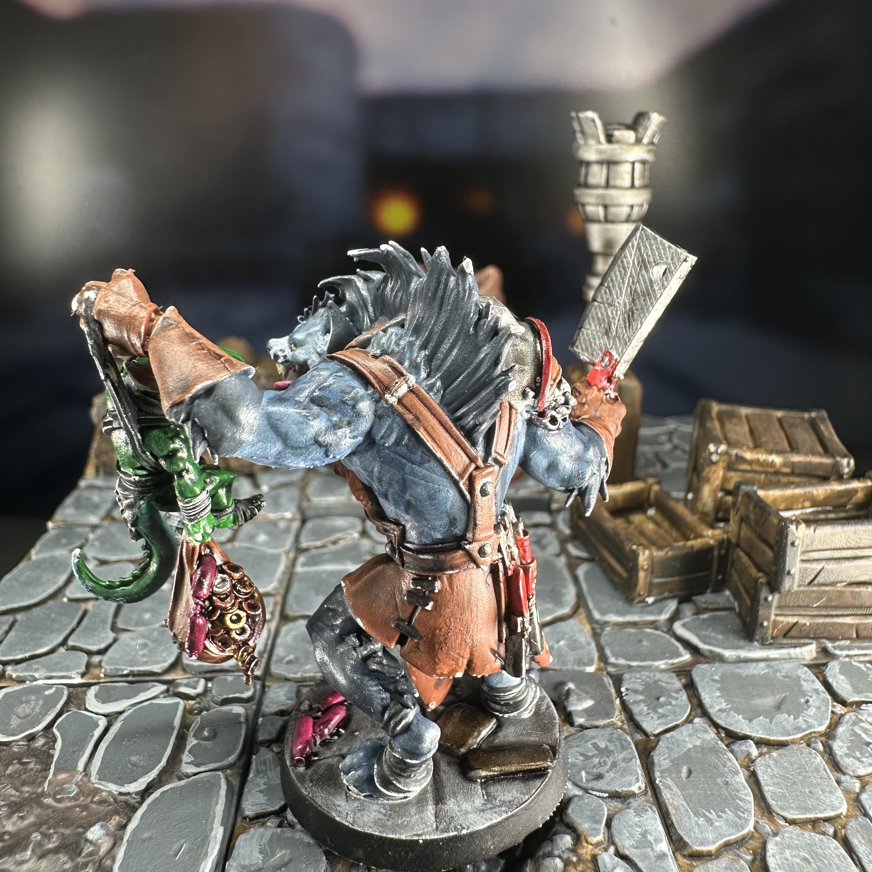 3D Printable Ukor Meathook, the Butcher Gnoll by Bite the Bullet