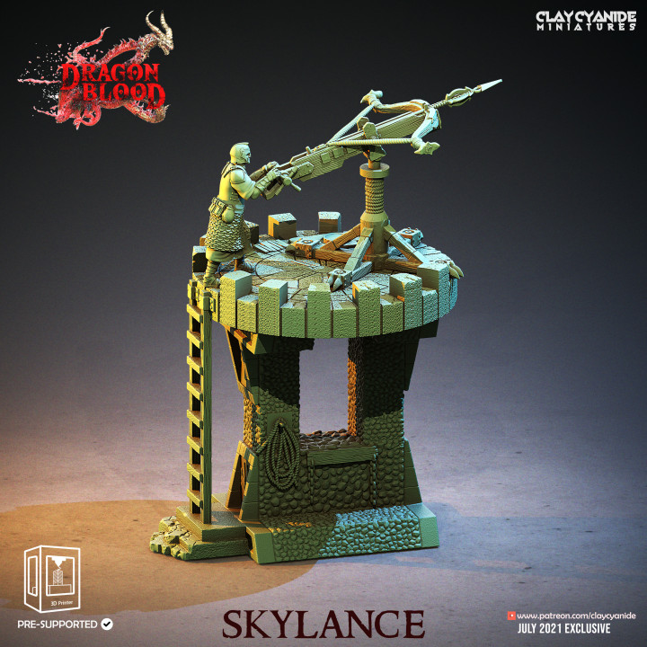 3D Printable Skylance by Clay Cyanide Miniatures