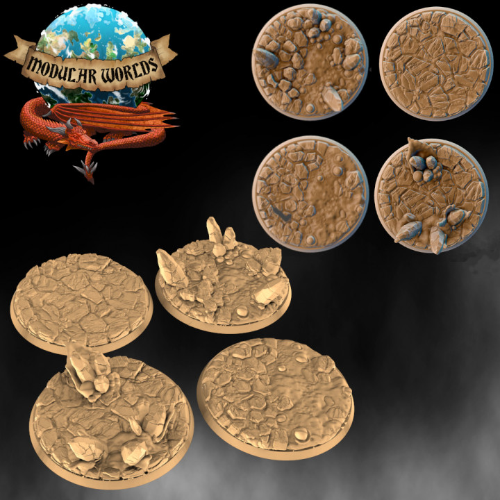 3D Printable Lava Bases by Modular Worlds