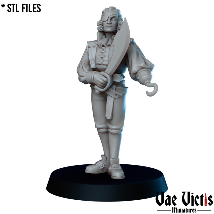 3D Printable Fancy Pirate 02 by Vae Victis Miniatures