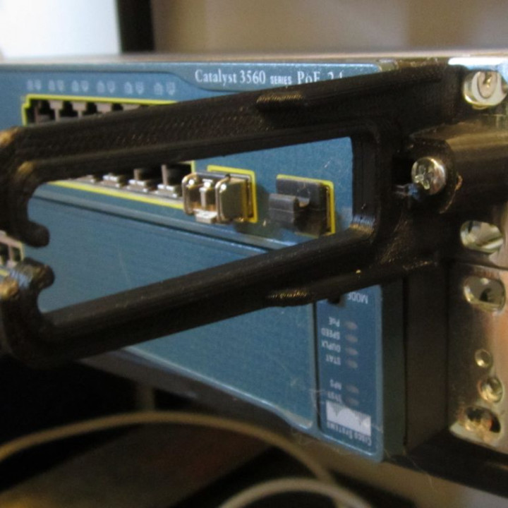 3D Printable Cisco Cable Management Replacement by James Eckert