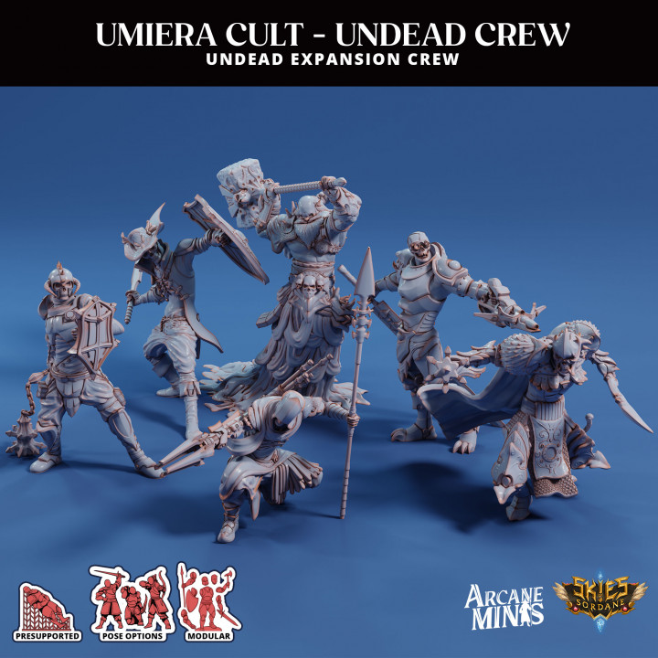 3D Printable Undead Crew - Pack by Sordane Publishing