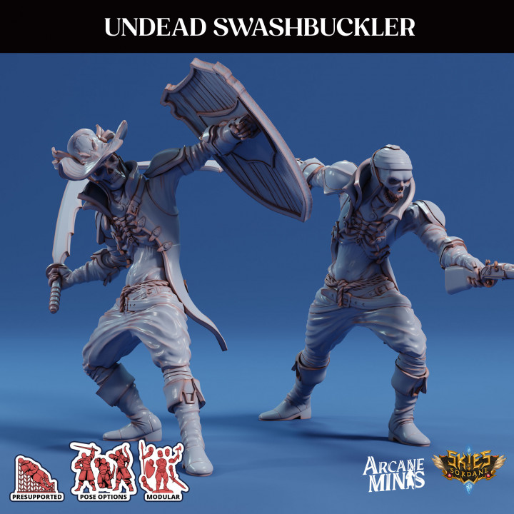3D Printable Undead Crew - Pack by Sordane Publishing