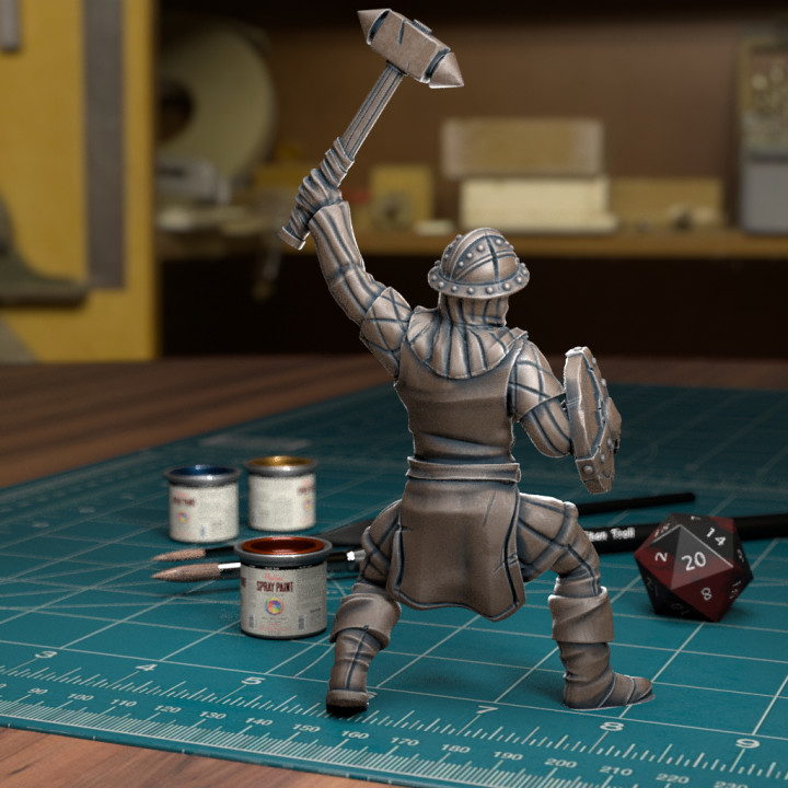 3D Printable City Guard Hammerman [Pre-Supported] by TytanTroll Miniatures