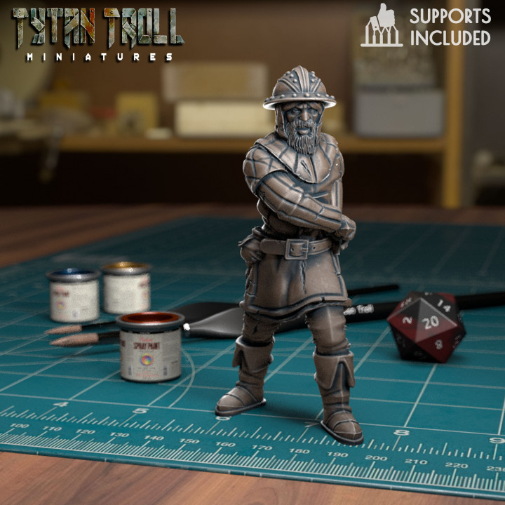 3D Printable City Guard Bundle [Pre-Supported] 1 by TytanTroll Miniatures