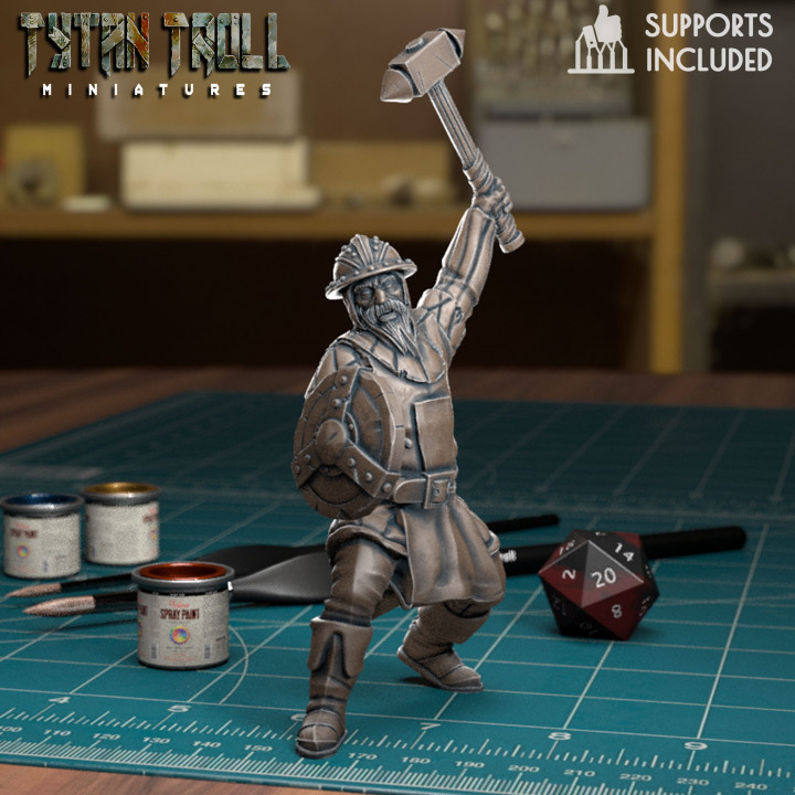 3D Printable City Guard Bundle [Pre-Supported] 1 by TytanTroll Miniatures