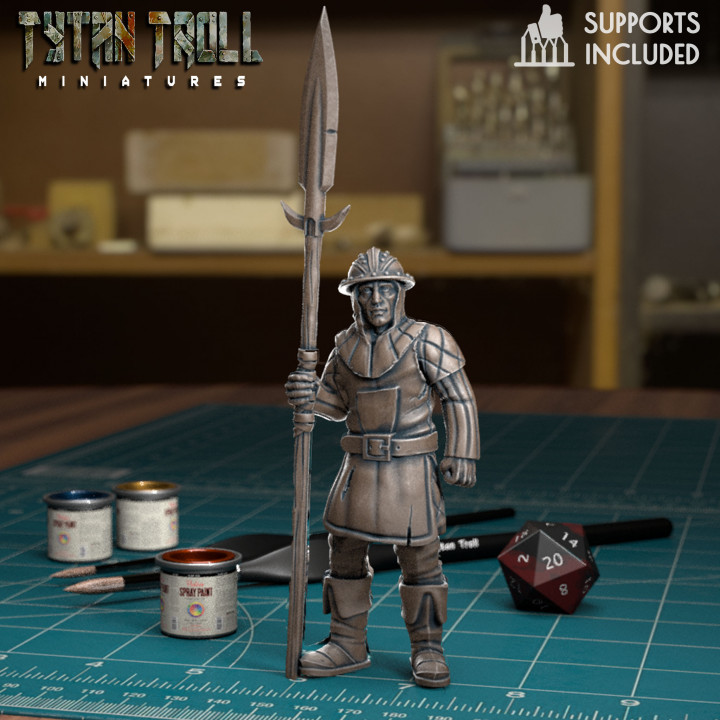 3D Printable City Guard Bundle [Pre-Supported] 1 by TytanTroll Miniatures
