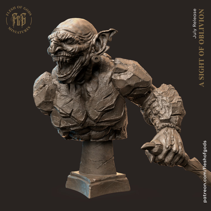 3D Printable Crazy Goblin (BUST) by Flesh of Gods