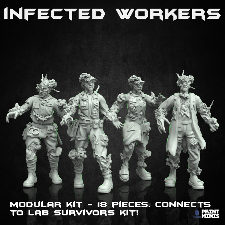 3D Printable Outbreak in an Evil Lab! - Escape the infected monsters ...