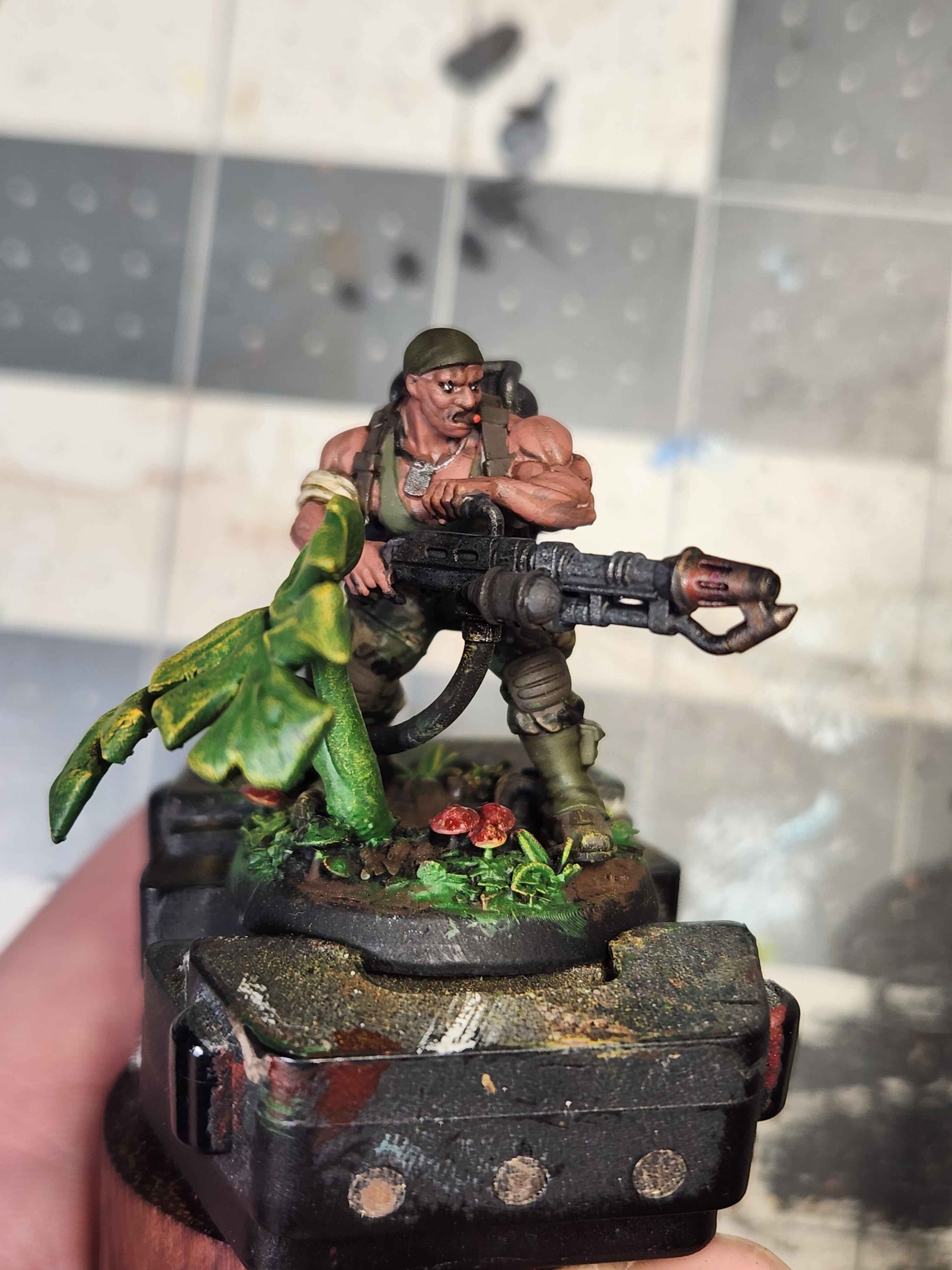 3D Printable Spacenam Flamethrower Team by Reptilian Overlords