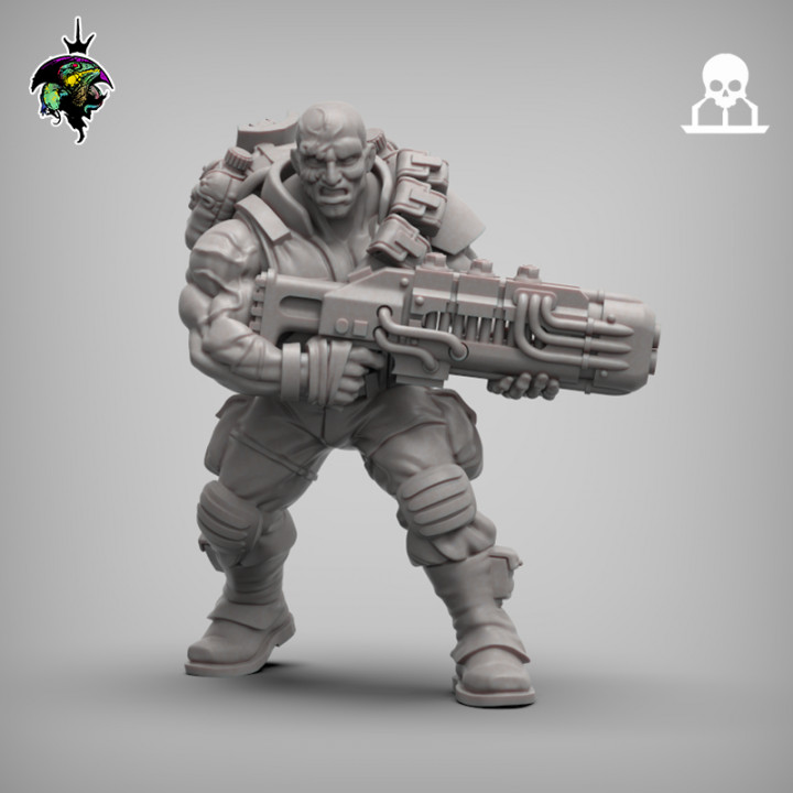 3D Printable Spacenam Plasrifle Team by Reptilian Overlords