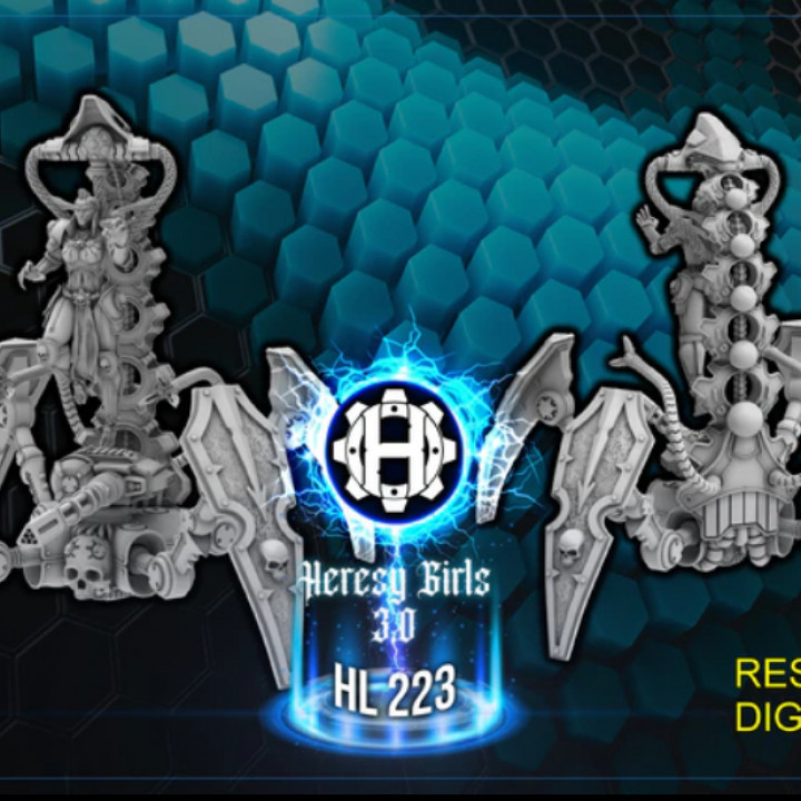 3D Printable HL223 HERESY GIRL 3.0 Decimated - Heresylab by HeresyLab