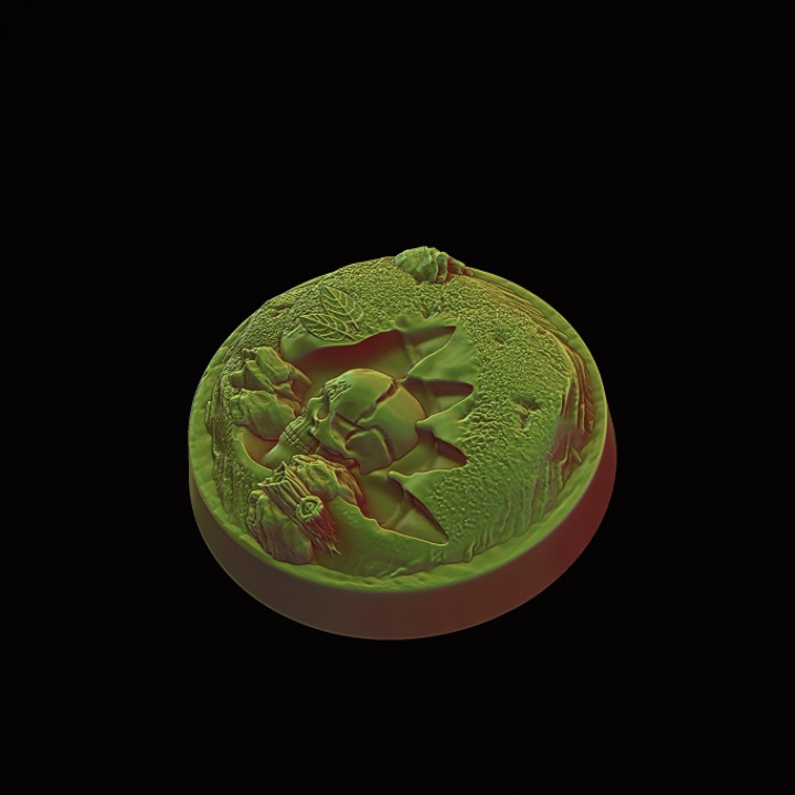 3D Printable Swamp Base Set (9 DECORATED STL FILES//6 DIFFERENT BASE ...