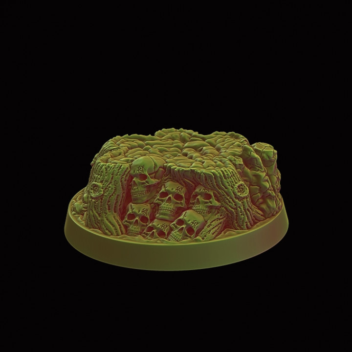 3D Printable Swamp Base Set (9 DECORATED STL FILES//6 DIFFERENT BASE ...