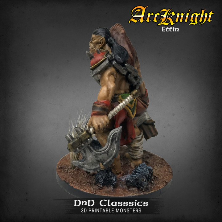 3D Printable Ettin : Tabletop Classics Series 1 by Arcknight LLC