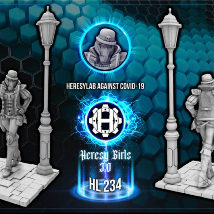 3D Printable HL234 HERESY GIRL 3.0 Decimated - Heresylab by HeresyLab