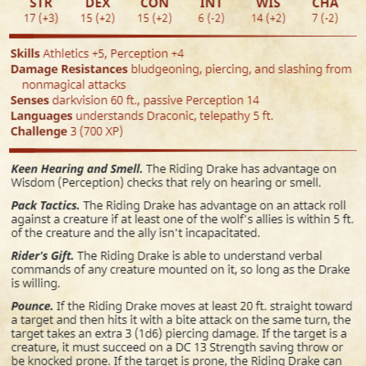 3D Printable Riding Drake by Cult of Pickle