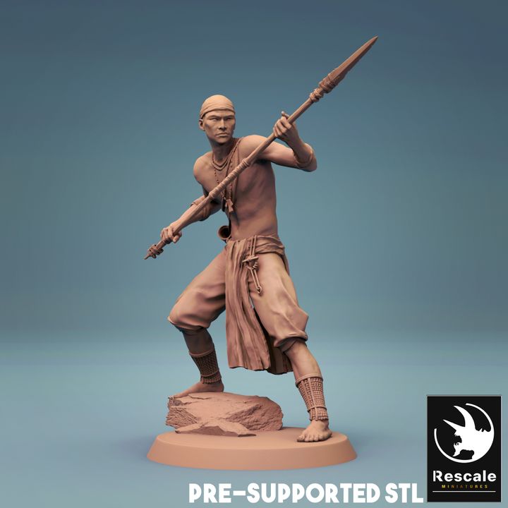 3D Printable Igorot Gang by Rescale Miniatures