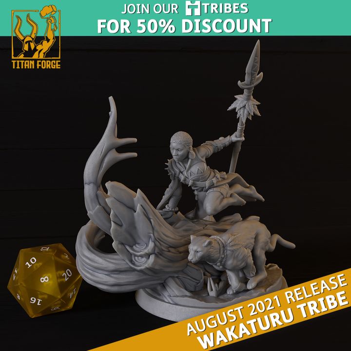 3D Printable Titan Forge Miniatures - 2021 - August - Wakaturu Tribe by ...