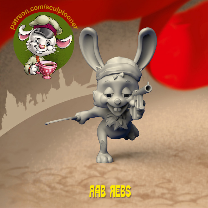 3D Printable Worker - Reb Rabs 32 mm printable miniature 3D print model ...