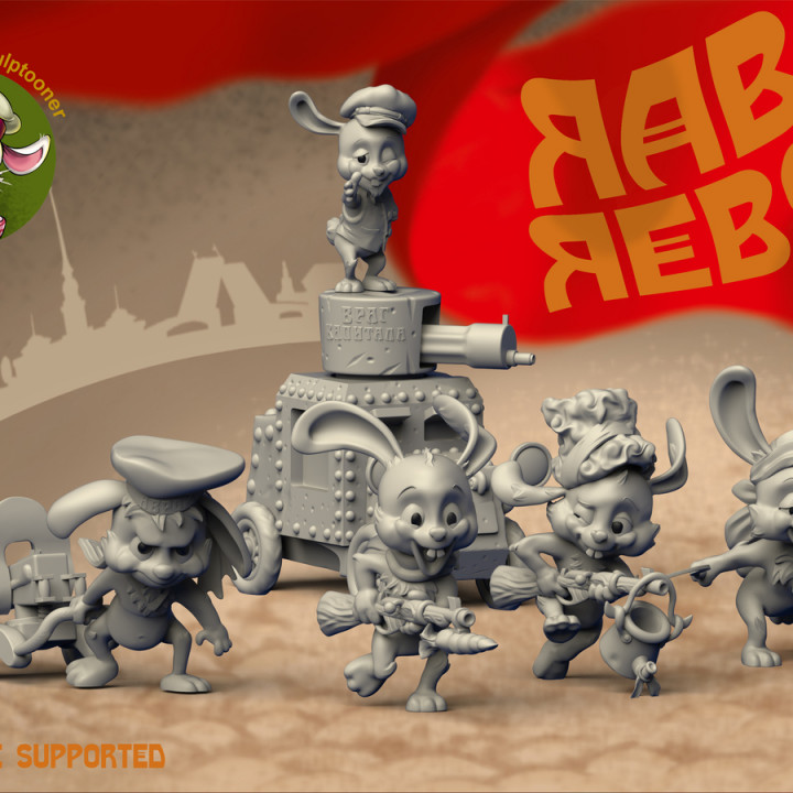 3D Printable Reb Rabs squad - 32 mm printable 3D Model Collection by ...