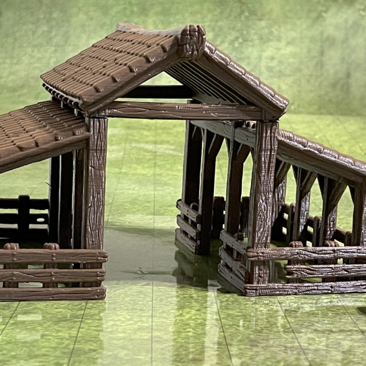 3D Printable Stables by Gracewindale Mini Scenery