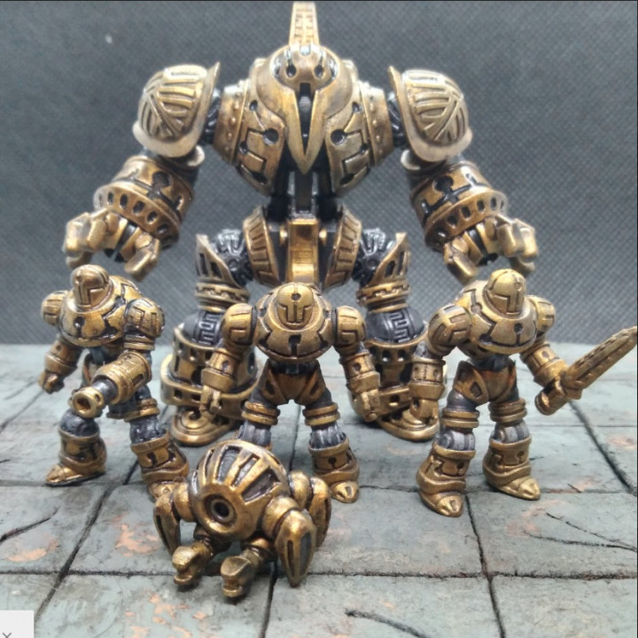 3D Printable Warcast Constructs, Miniatures Bundle by LostPage