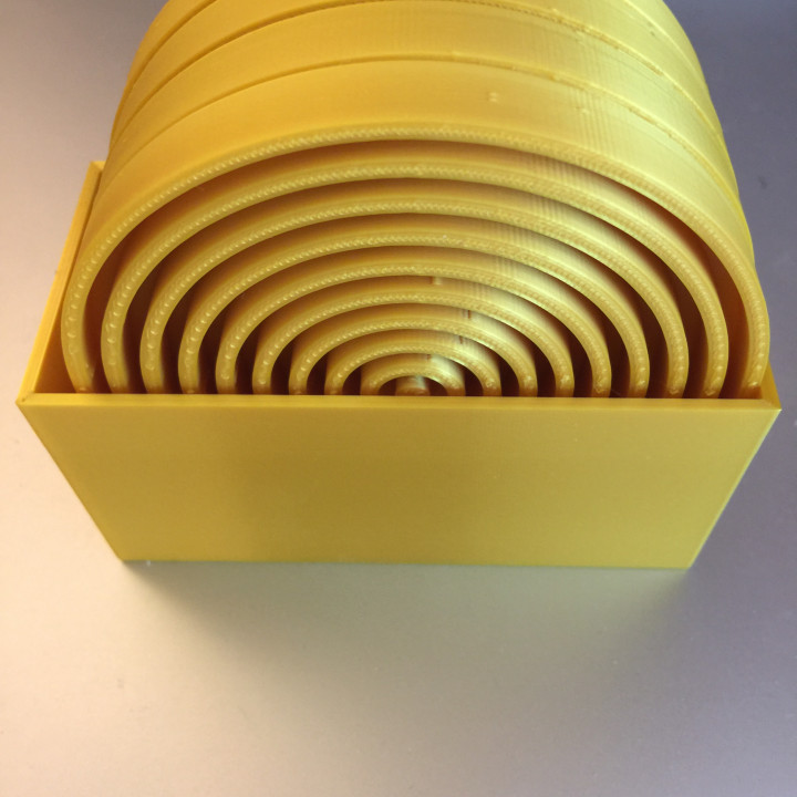 3D Printable Circular Ring Coasters by Michel