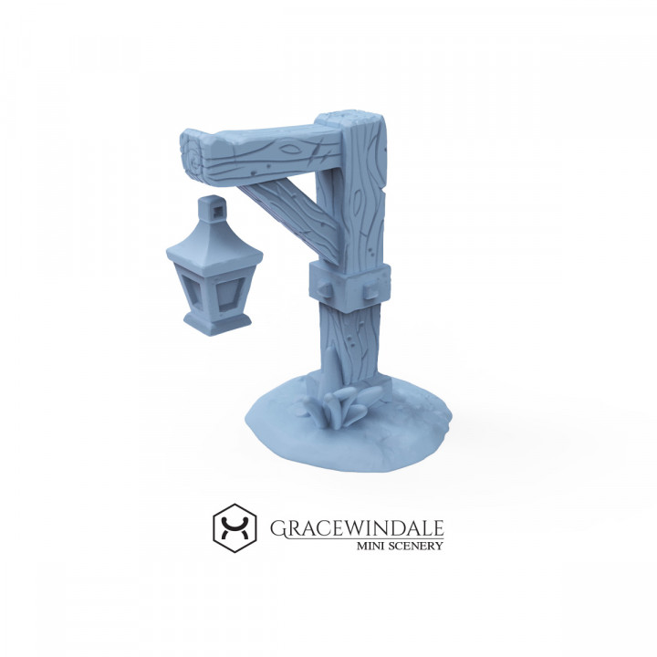3D Printable Posts Set by Gracewindale Mini Scenery