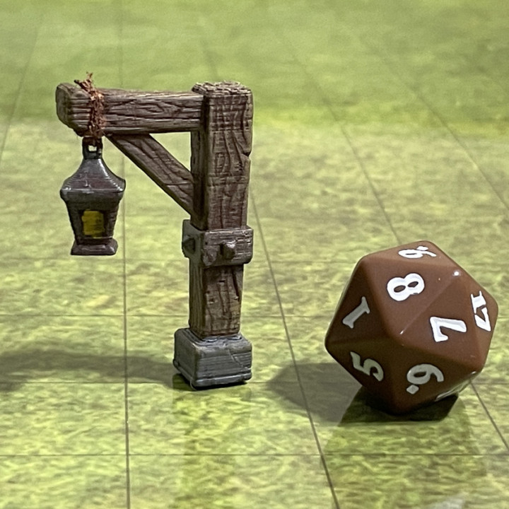 3D Printable Posts Set by Gracewindale Mini Scenery