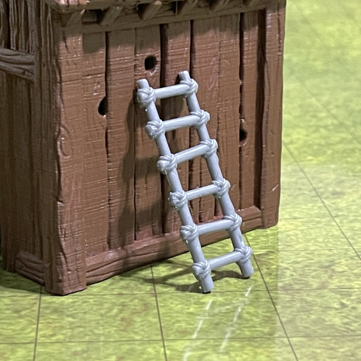 3D Printable Ladder by Gracewindale Mini Scenery