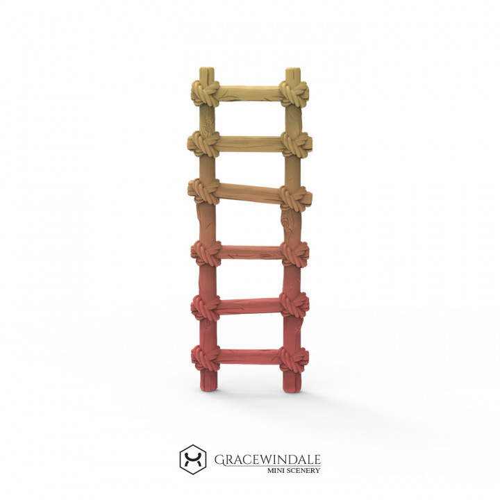 3D Printable Ladder by Gracewindale Mini Scenery