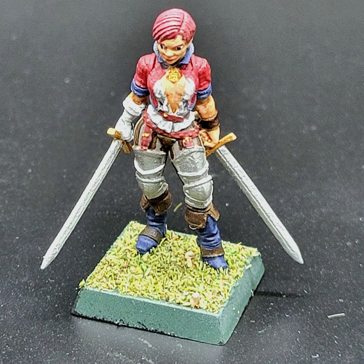 3D Print of Daena - Female knight - 32mm - DnD by jeremeydavis